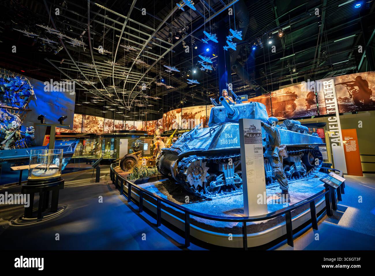 FORT BELVOIR, Virginia — The Cobra King M4A3E2 Sherman tank exhibit at the National Museum of ...
