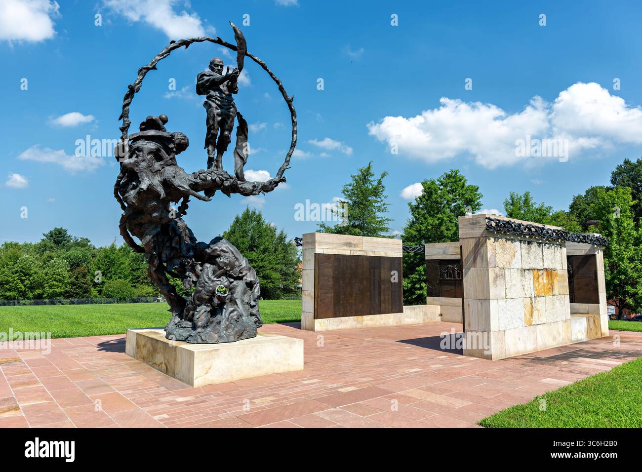 ALEXANDRIA, Virginia — The Path of Thorns and Roses sculpture by Mario ...
