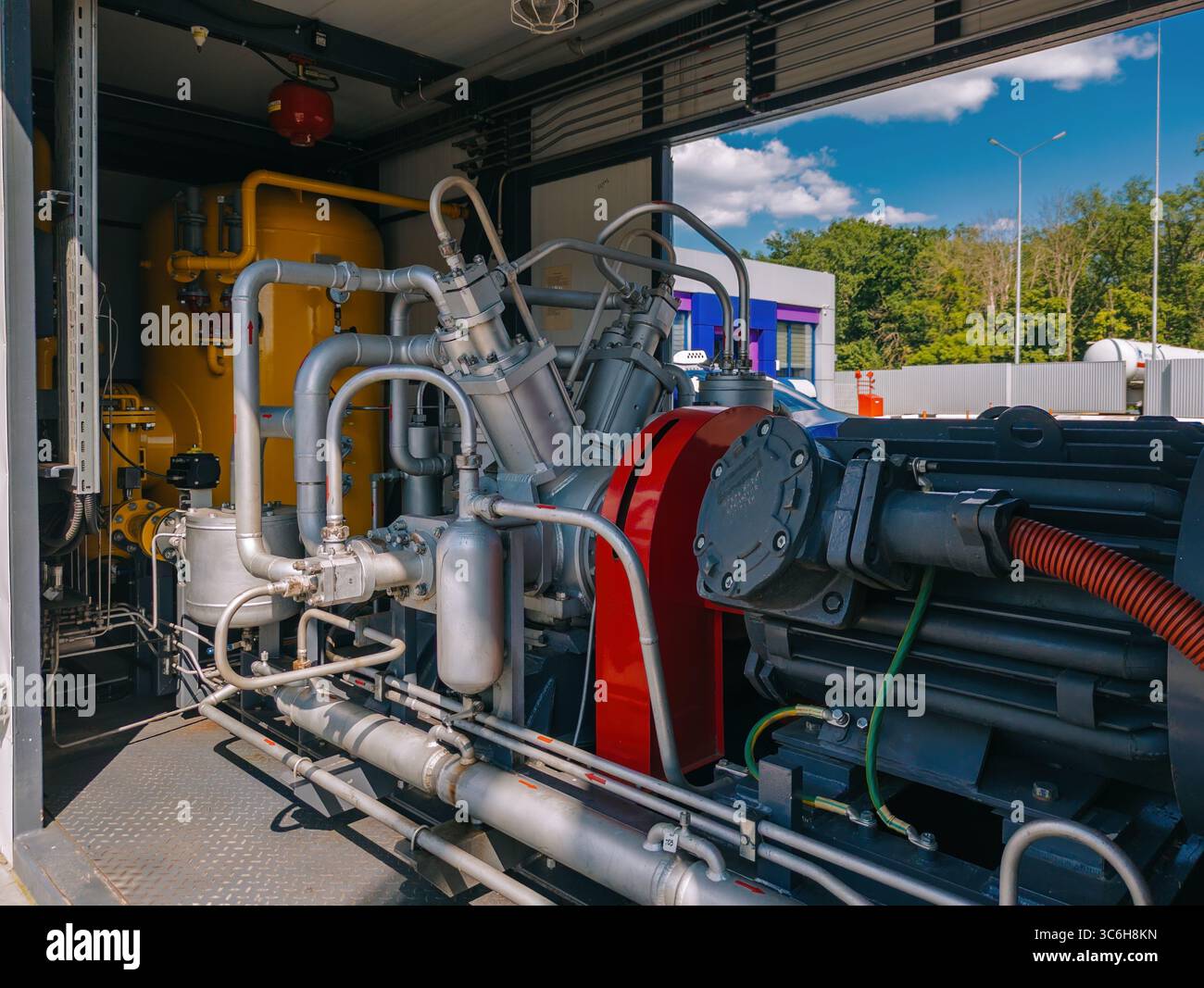 Modern LPG gas station equipment Stock Photo - Alamy