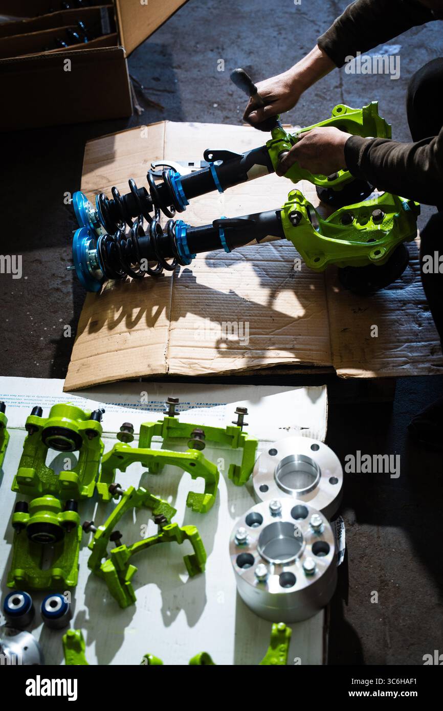 Rear Subframe Installation for Drift car project. The rear subframe is ...