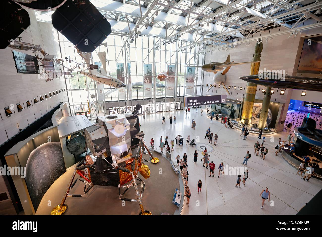 WASHINGTON DC — The newly renovated Boeing Milestones of Flight Hall ...