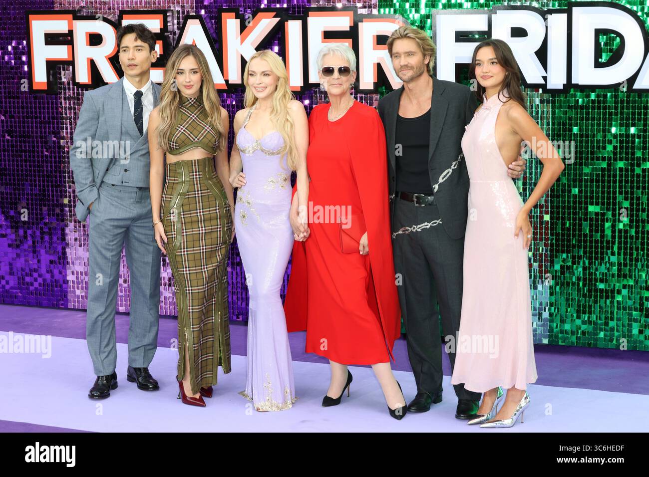 Manny Jacinto, Julia Butters, Lindsay Lohan, Jamie Lee Curtis, Chad ...