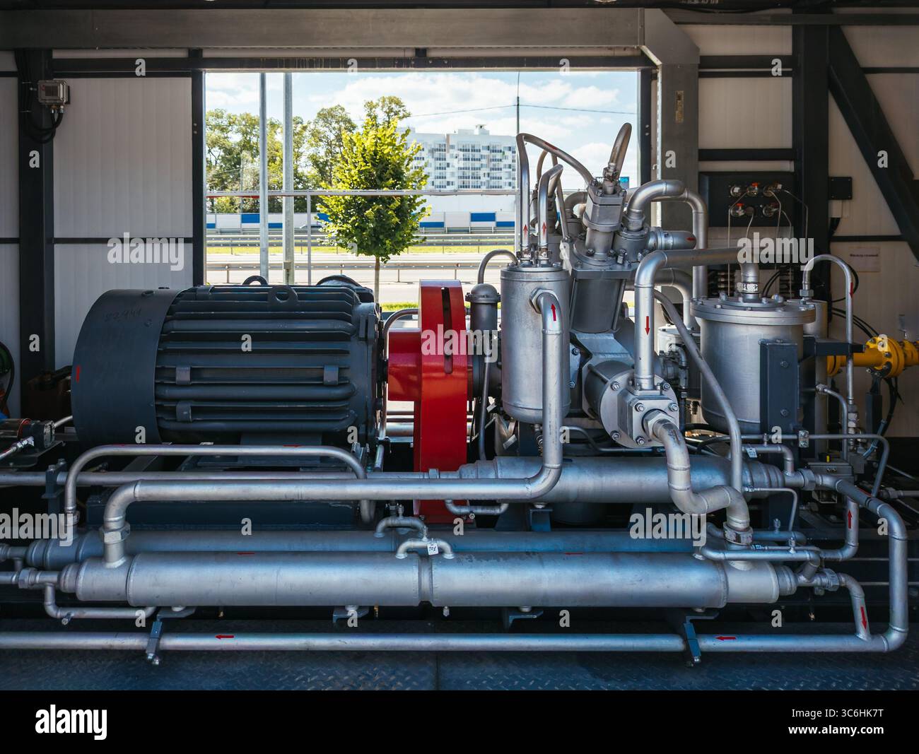 Modern LPG gas station equipment Stock Photo - Alamy