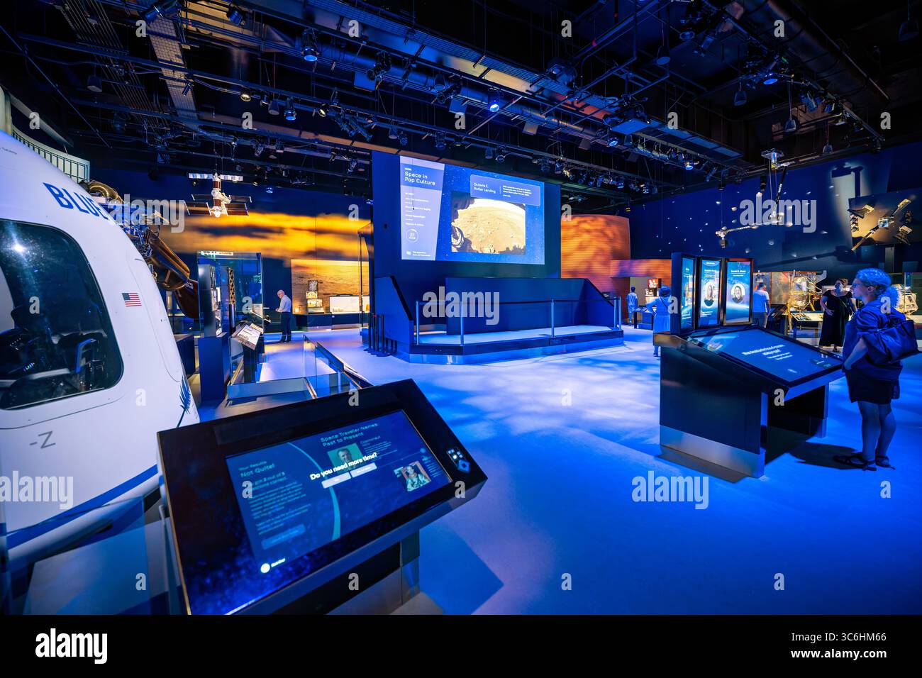 WASHINGTON DC — The newly opened Futures in Space exhibit hall at the ...