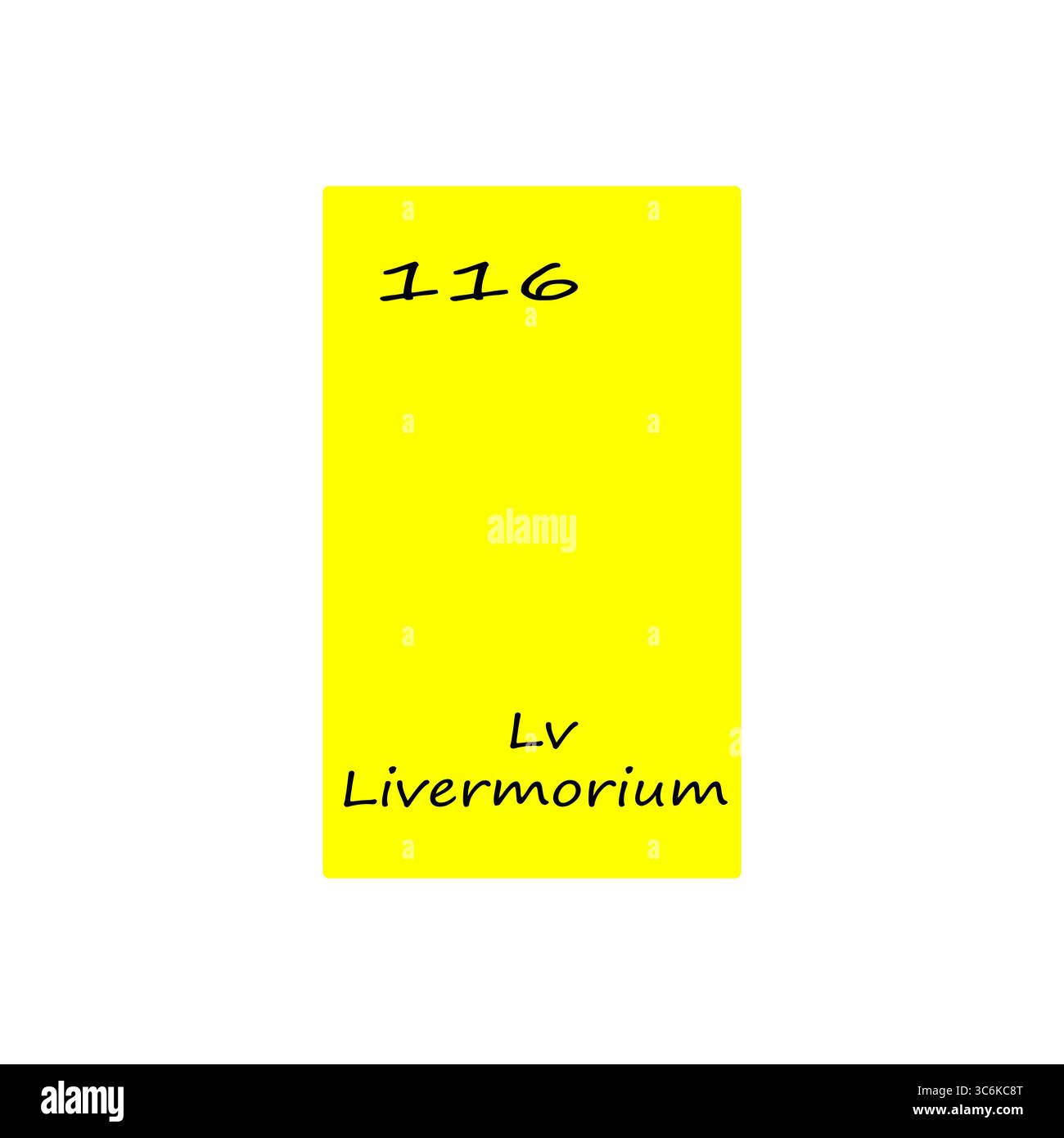 Livermorium element icon. One hundred sixteen number. Vector periodic ...