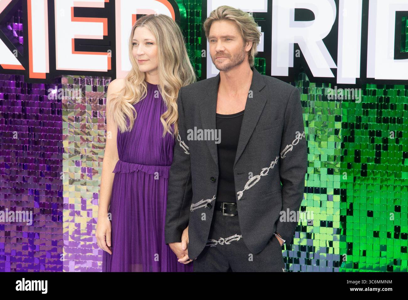 London, UK. 31 Jul, 2025. Pictured: Chad Michael Murray and wife Sarah Roemer attends the ...