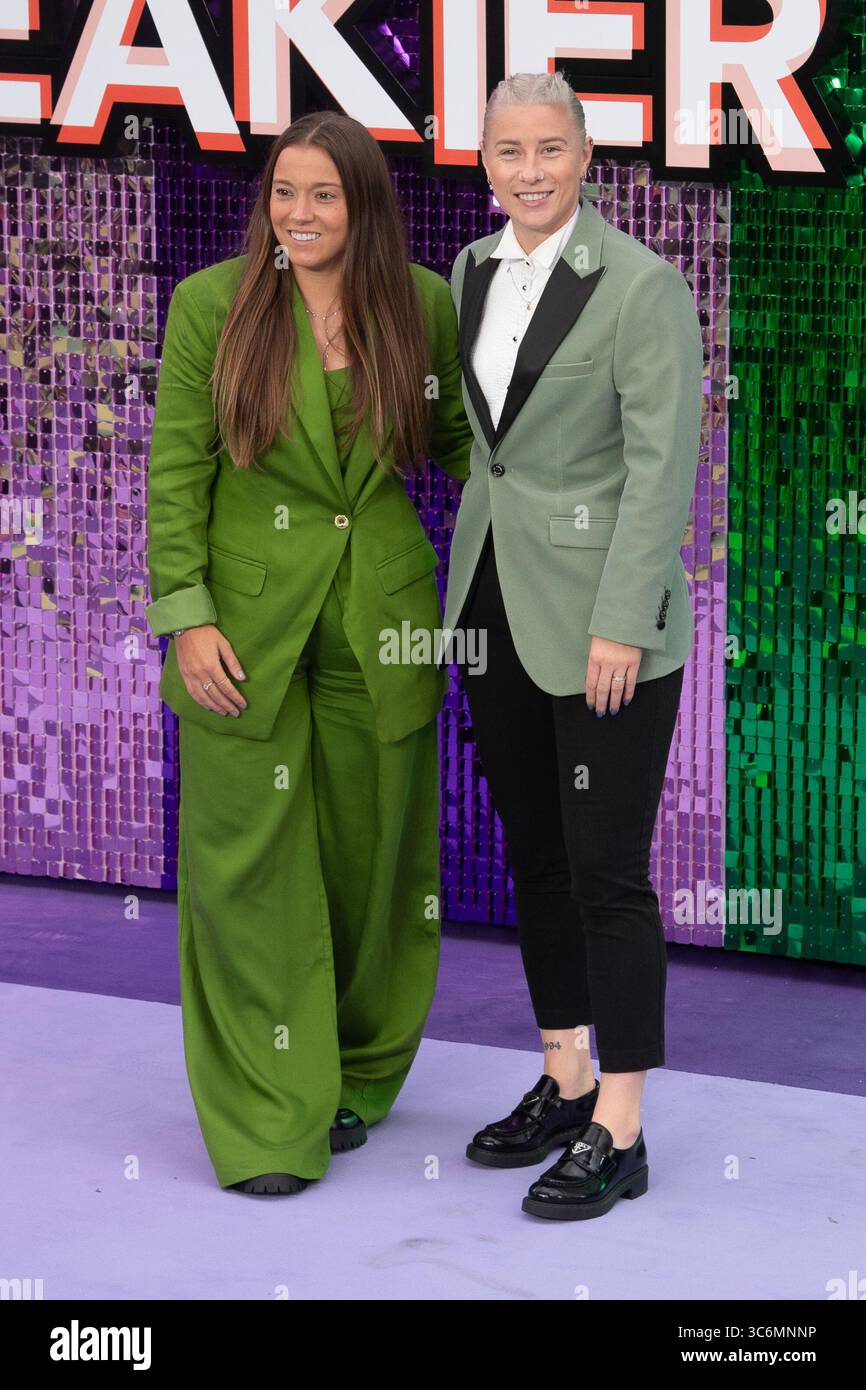 London, UK. 31 Jul, 2025. Pictured: Fran Kirby and Beth England ...