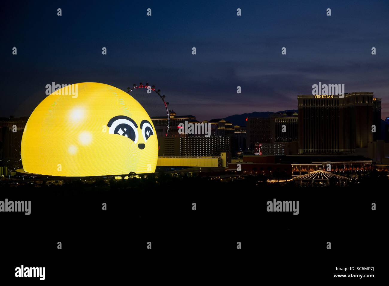 Las Vegas, 10th May, 2025. The beloved Orbi on the Las Vegas Sphere at ...