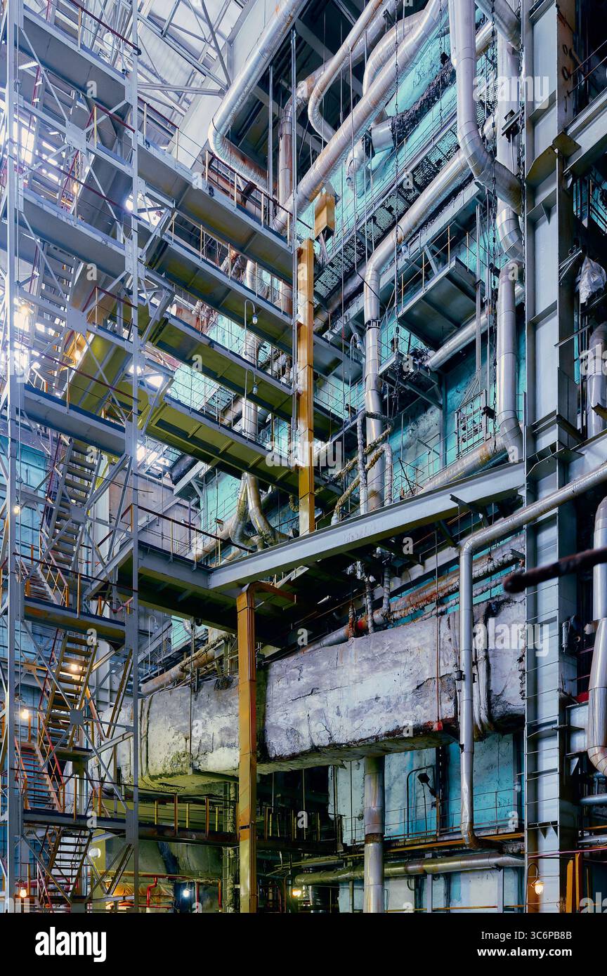 Industrial machinery and structures showcase engineering marvels within ...