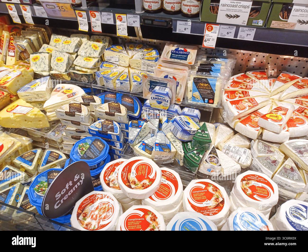 Toronto, On, Canada - August 28, 2024: View at the deli and cheese ...