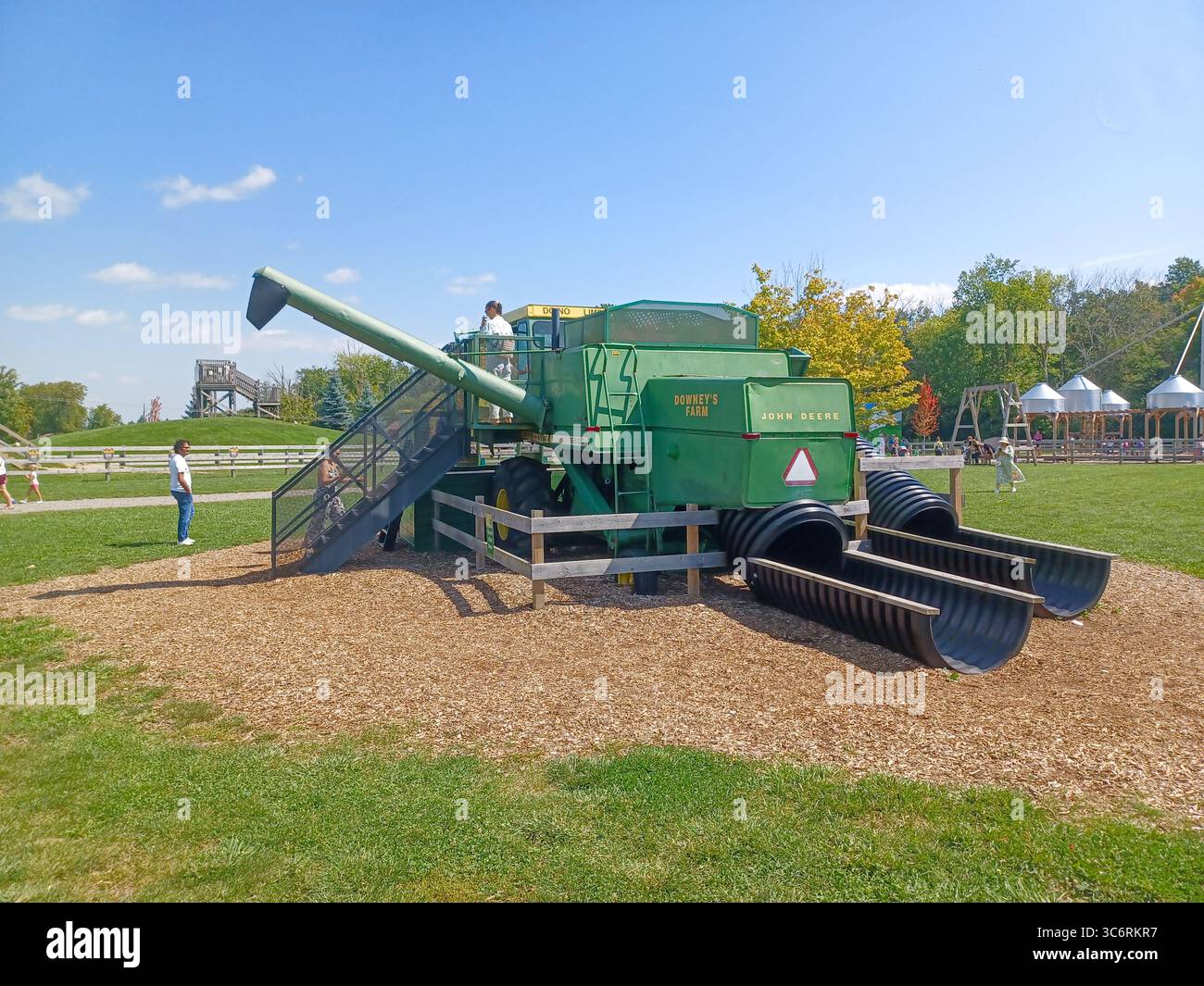 Toronto, ON, Canada – September 1, 2024: A modified green John Deere ...
