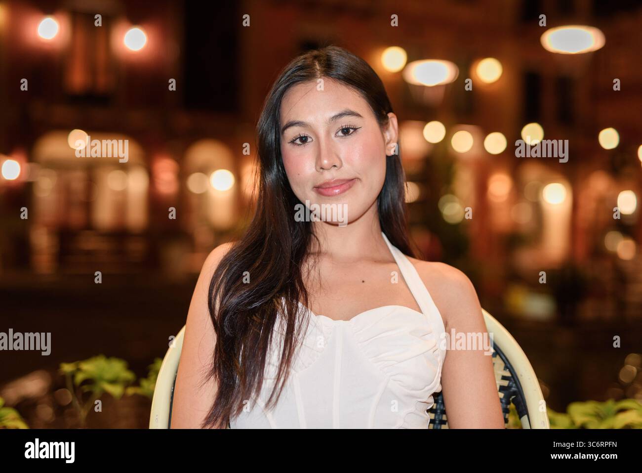 Young woman during hair hi-res stock photography and images - Alamy