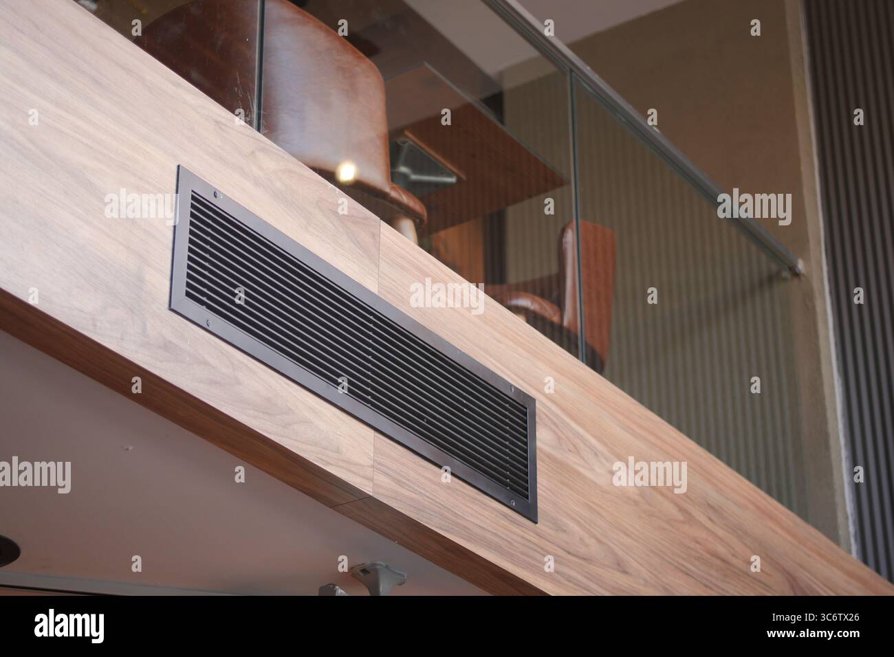 Ventilation system installed in a modern interior space Stock Photo - Alamy