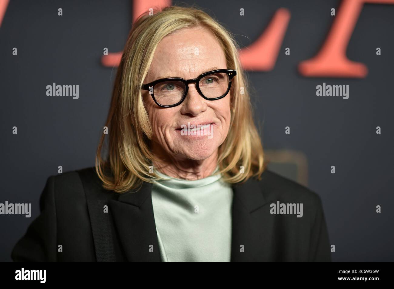 Amy Madigan arrives at the premiere of "Weapons" on Thursday, July 31 ...