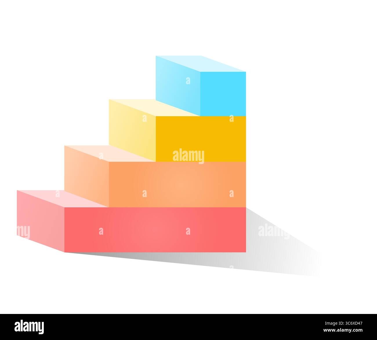 Infographic template stairs design Cut Out Stock Images & Pictures - Alamy