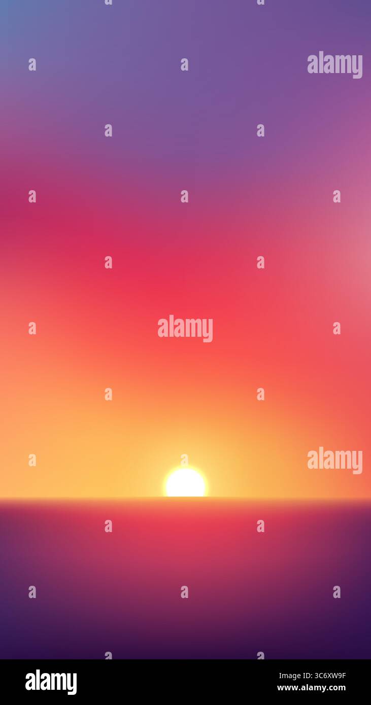 Dramatic sky over calm Stock Vector Images - Alamy