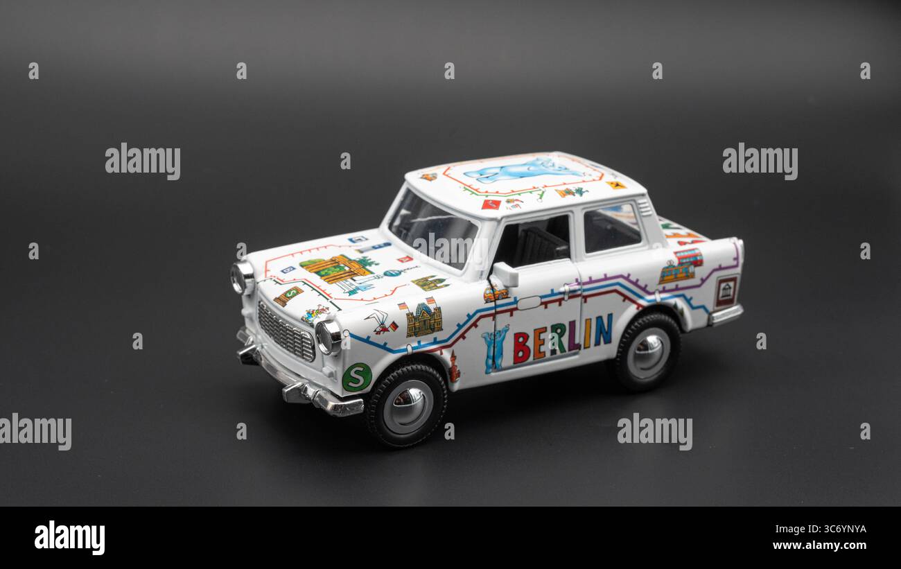 Model of a Eastern German Trabant - Berlin Version - Replica Stock ...