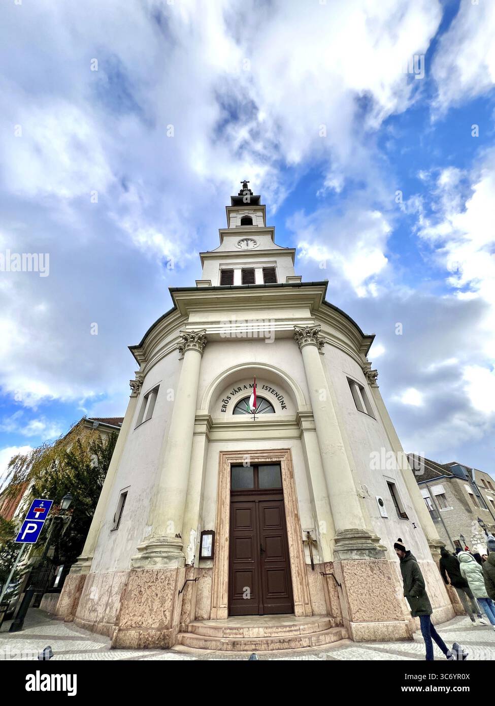 Budapest, Hungary, 22 November 2023: A historic church building in ...