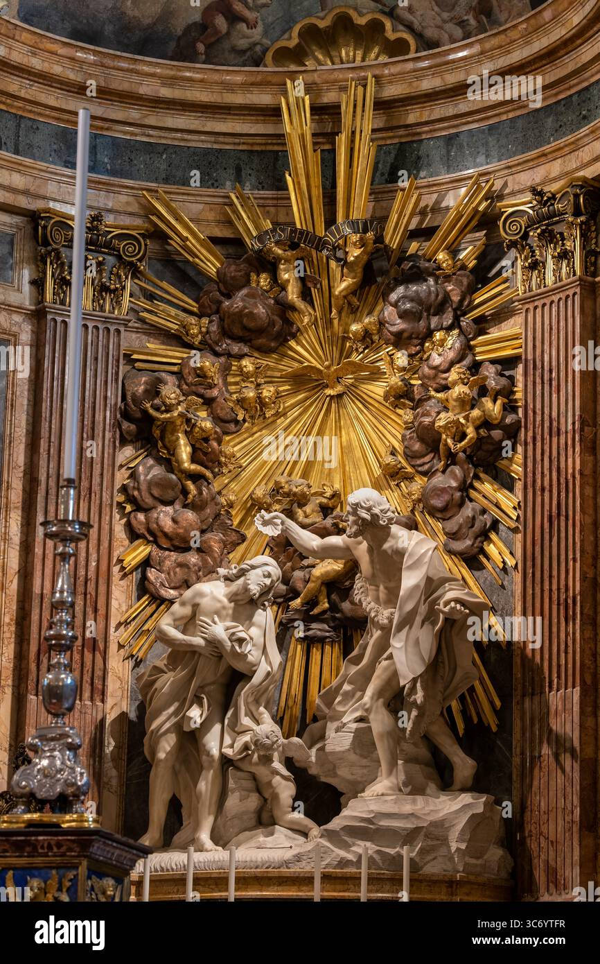 The Baptism of Christ masterpiece sculpture from 1703 by Giuseppe ...