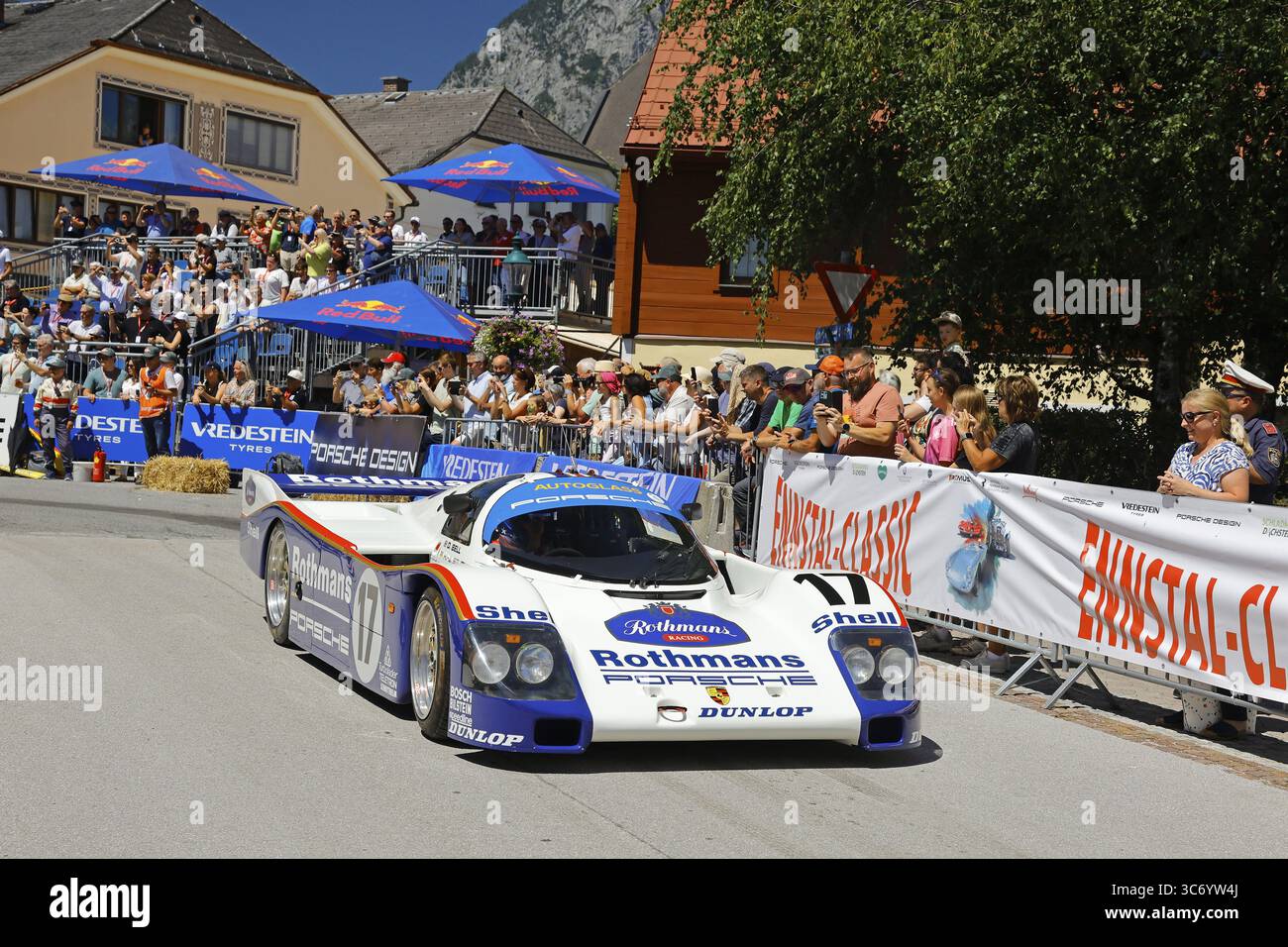 Ennstal Classic 2025 classic car rally, Porsche 962 driven by Hans ...