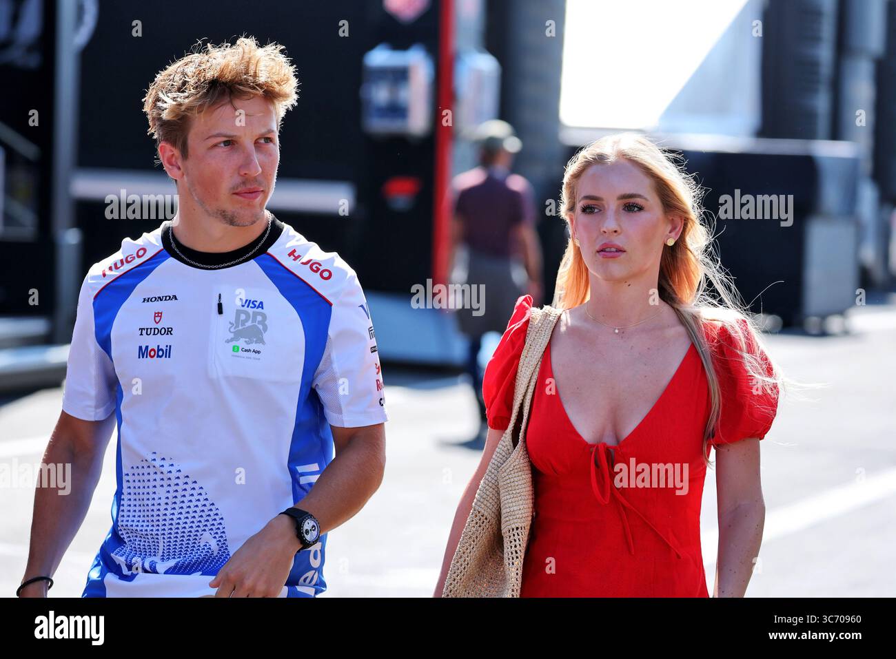 Budapest, Hungary. 01st Aug, 2025. (L to R): Liam Lawson (NZL) Racing ...