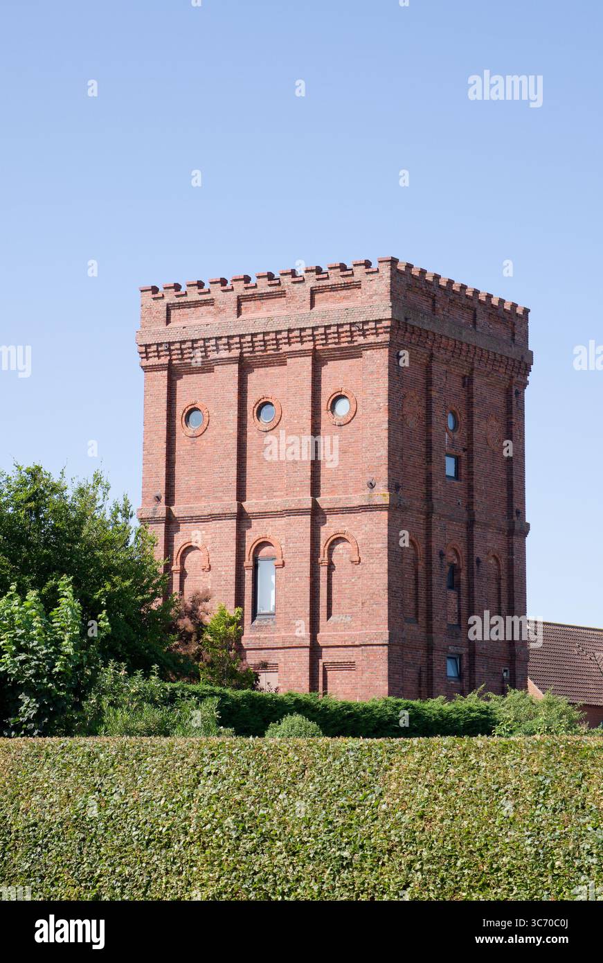 Old Victorian brick water tower in Hunstanton, Norfolk Stock Photo - Alamy