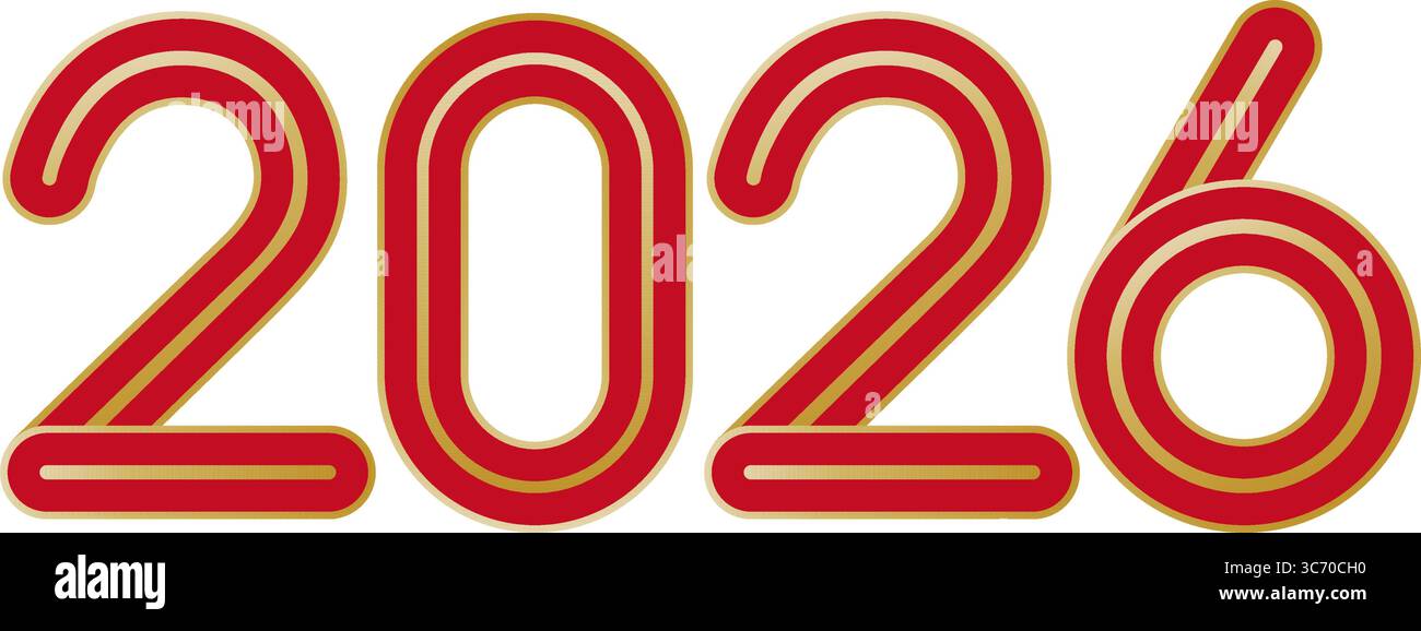 New year 2026 vector hi-res stock photography and images - Alamy