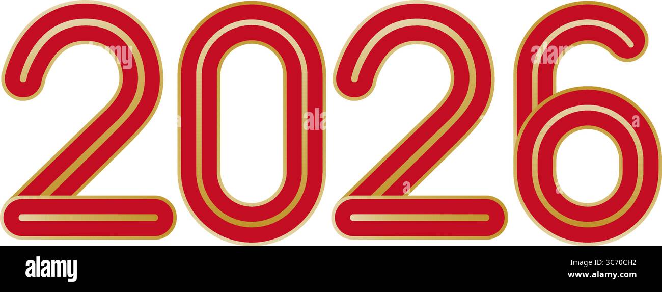 2026 new year holiday vector Cut Out Stock Images & Pictures - Alamy