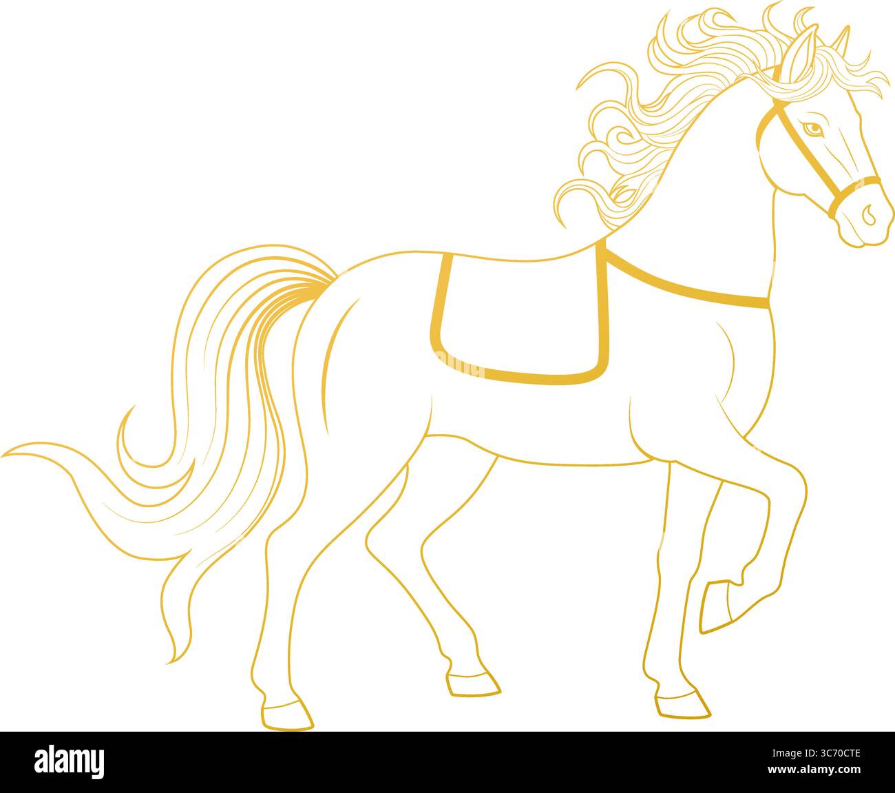 Golden line vector vectors Cut Out Stock Images & Pictures - Alamy