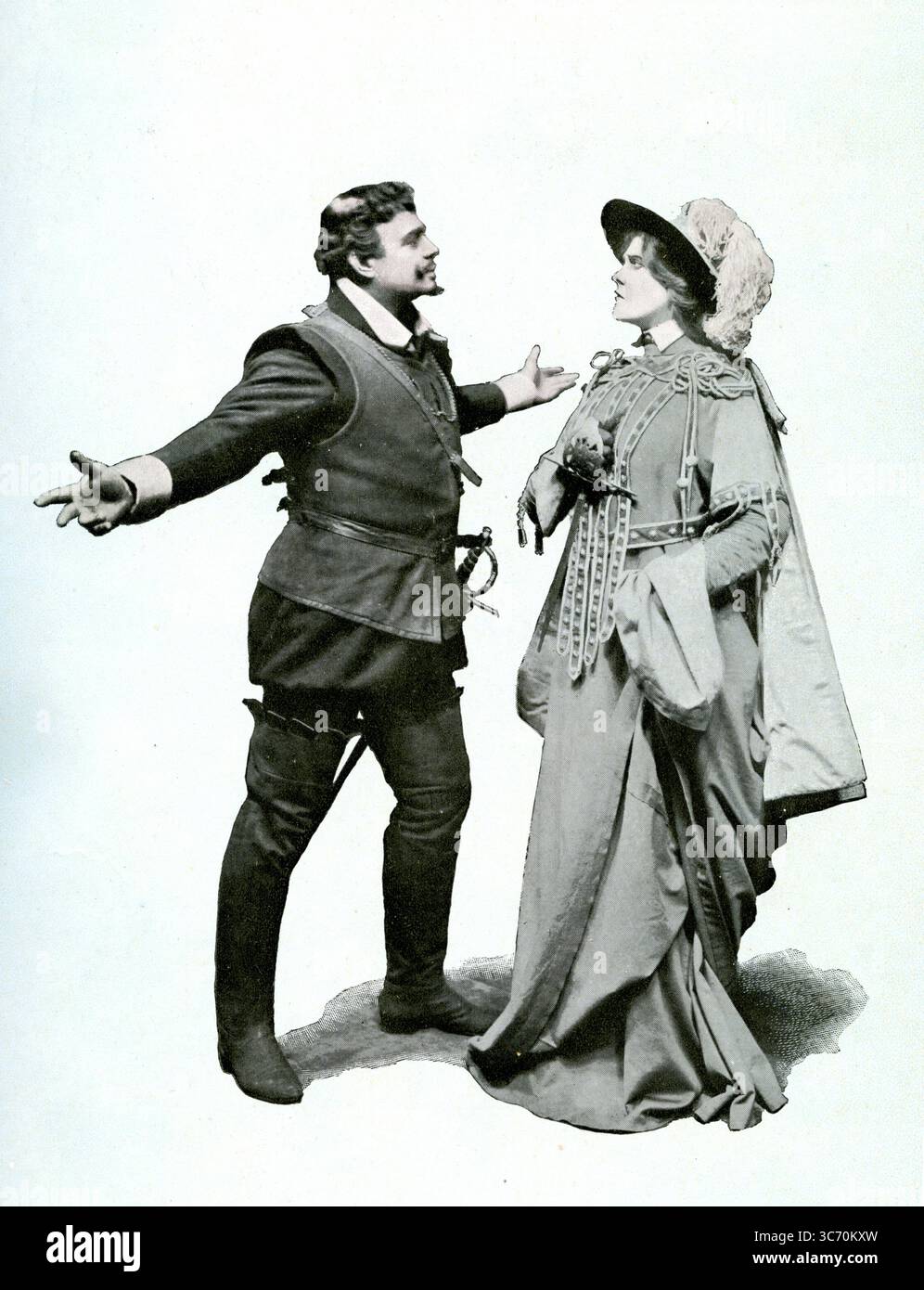 Mr Oscar Asche and Miss Lily Brayton in 'Count Hannibal' at the New ...