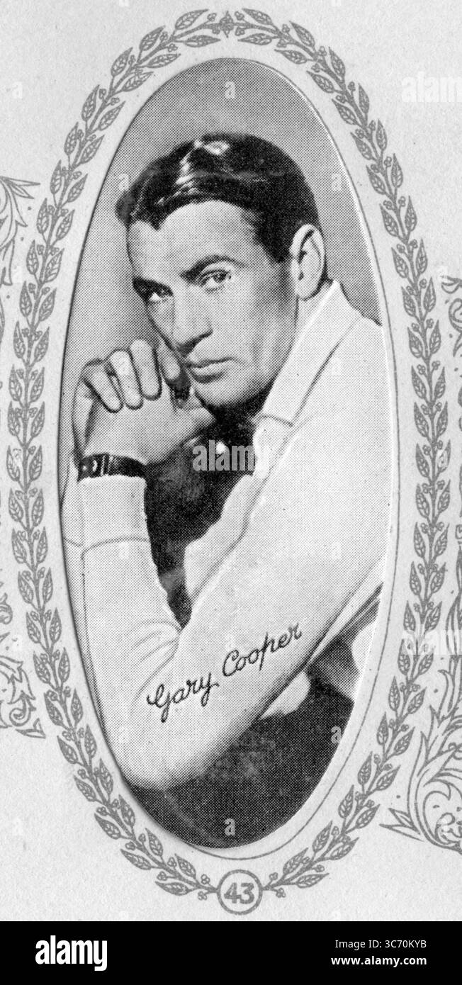 Garry Cooper was born on a ranch in Helena, Montanna of English parents ...