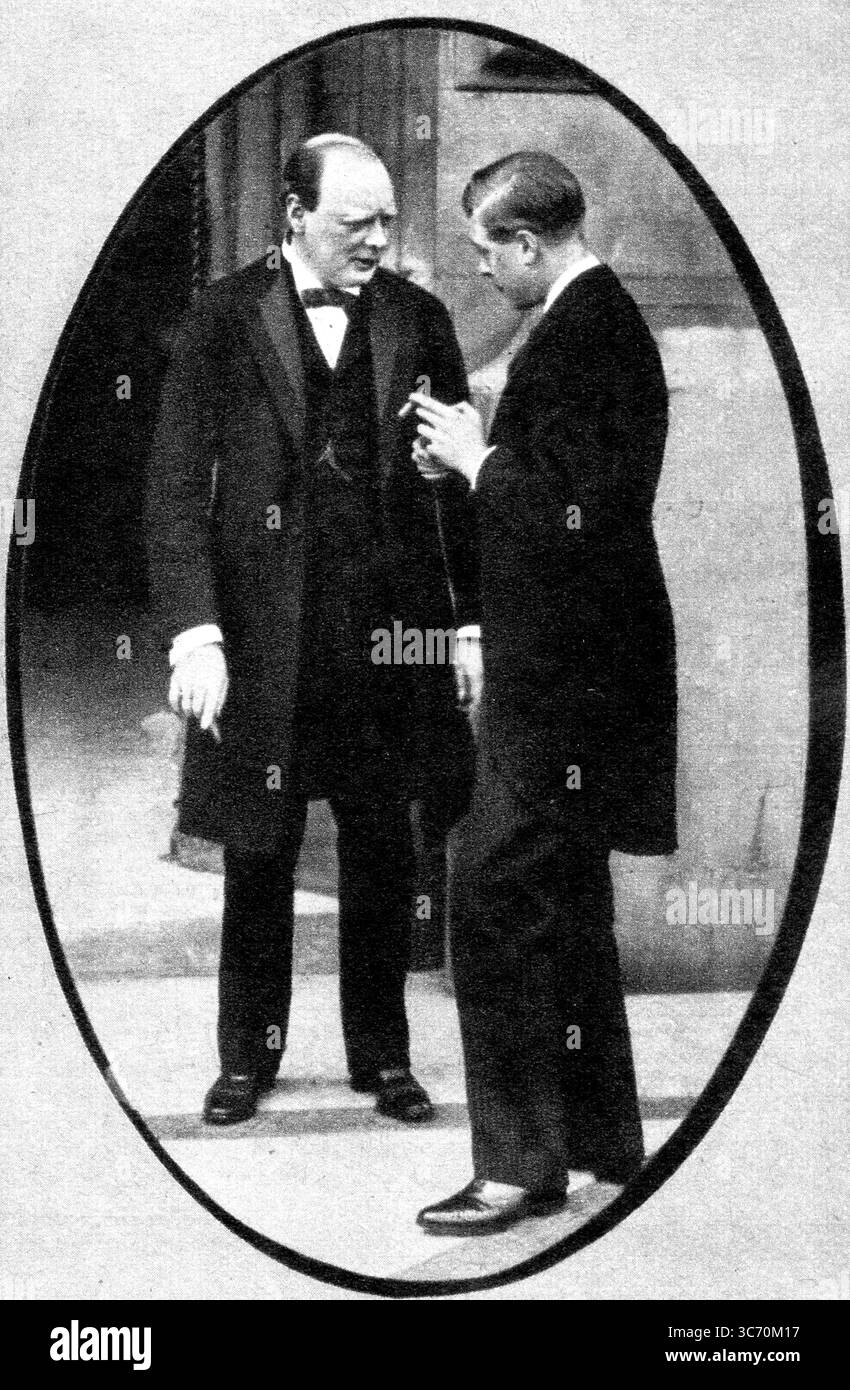 Winston Churchill with the Prince Of Wales future King Edward VIII ...