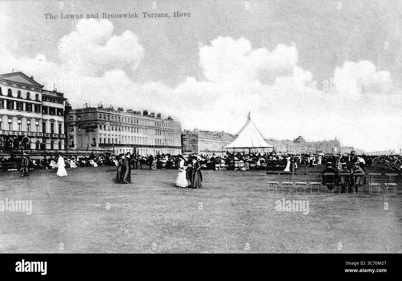 The Lawns and Brunswick Terrace , Hove , East Sussex , England . 1904 ...