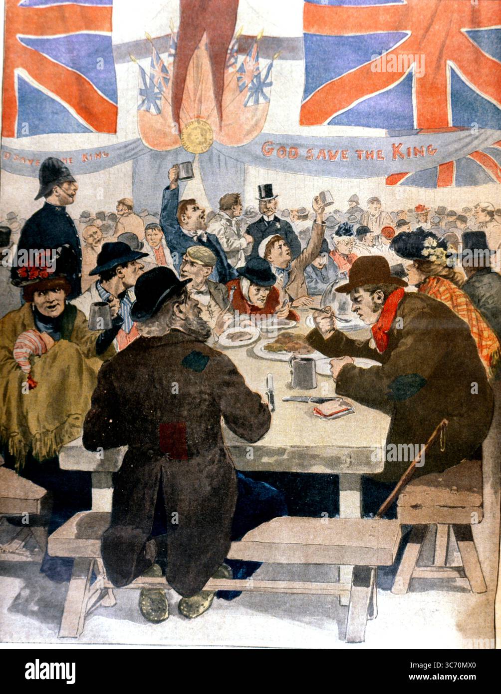 Illustration from Le Petit Journal 1902 : Five hundred thousand poor ...