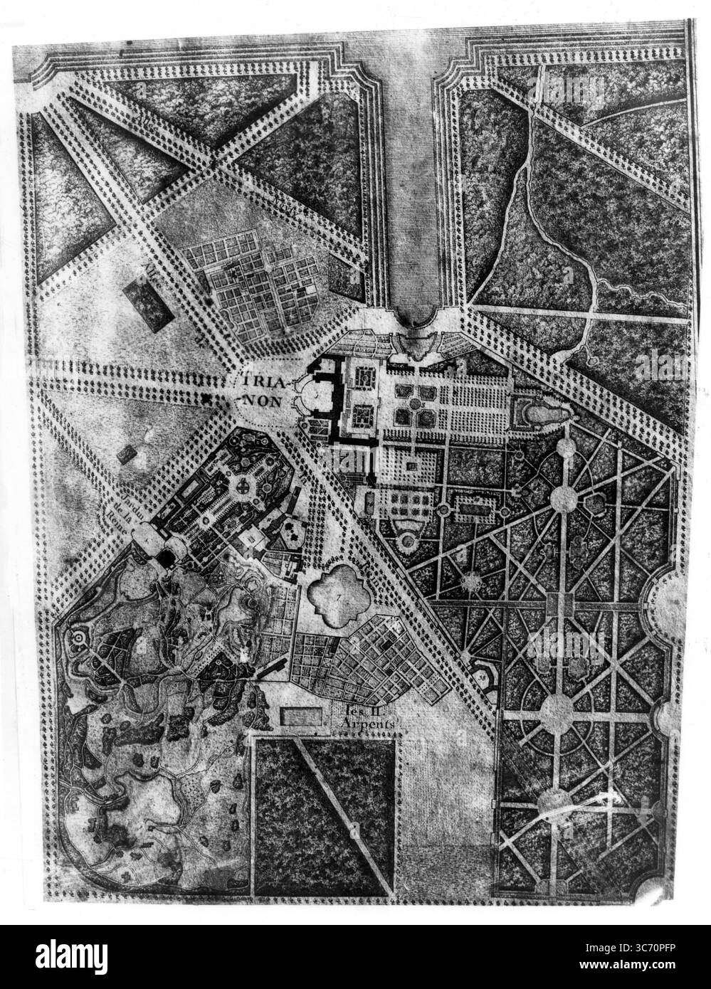 Gardens of versailles map hi-res stock photography and images - Alamy