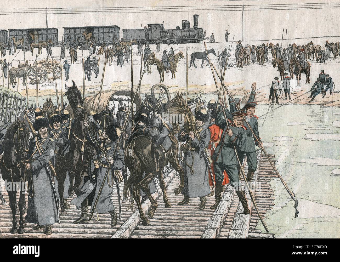 Manchuria 31st January 1904. Russo-Japanese War. The Russian Cavalry ...