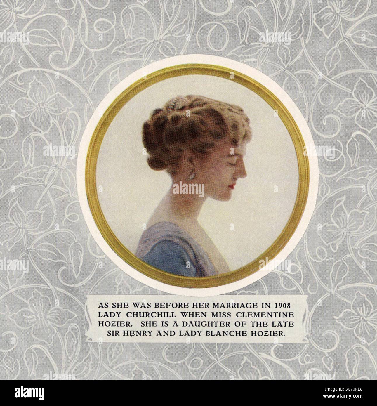 As she was before her marriage in 1908 - Lady Churchill, when Miss ...