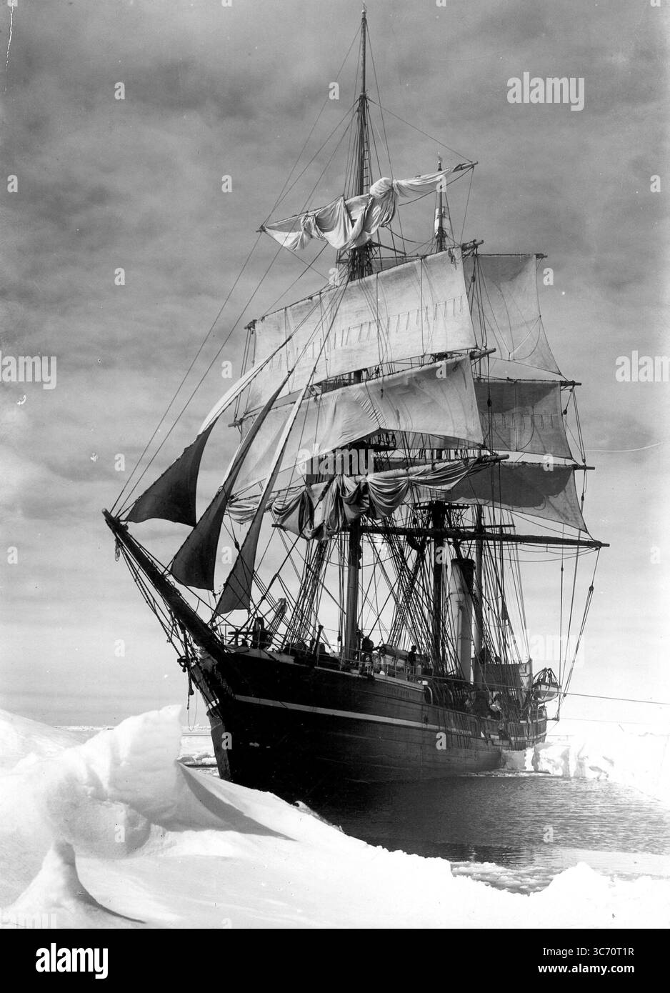 Captain Scott 's ship The Terra Nova Held up in the pack Antarctica ...