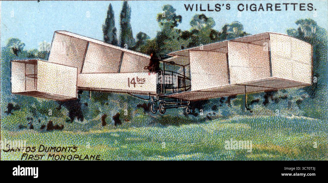 Early Aviation - Santos Dumont's First Monoplane - 1906 Stock Photo - Alamy