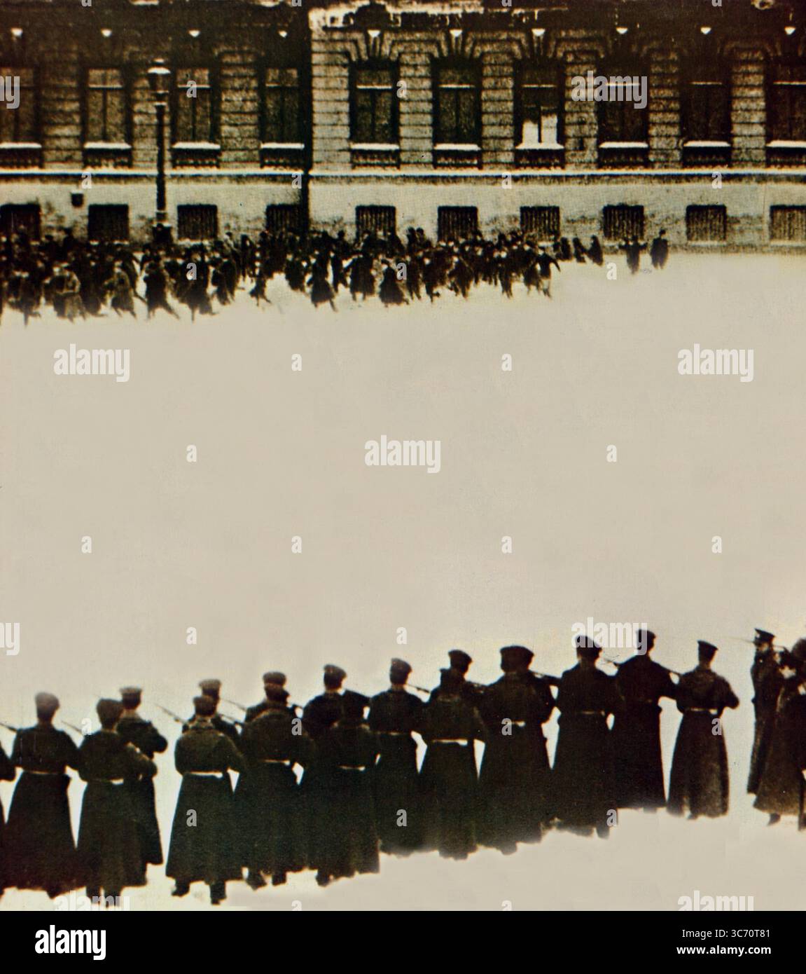 Bloody Sunday - massacre outside the Winter Palace in Russia 1905 Stock ...