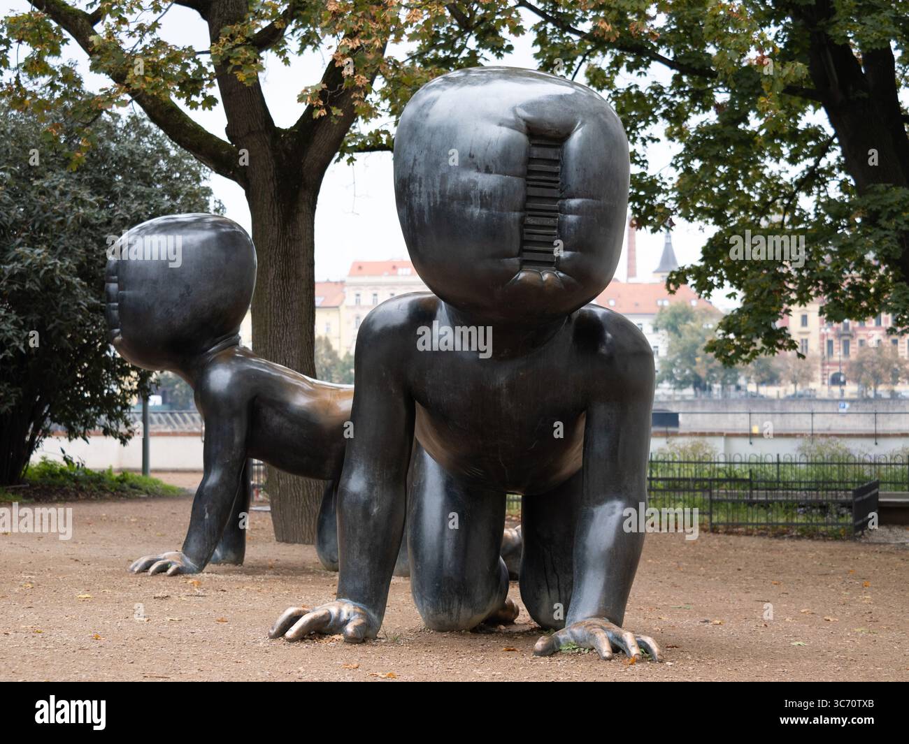 Babies (Miminka) sculptures of the Artist David Černý in the city of ...