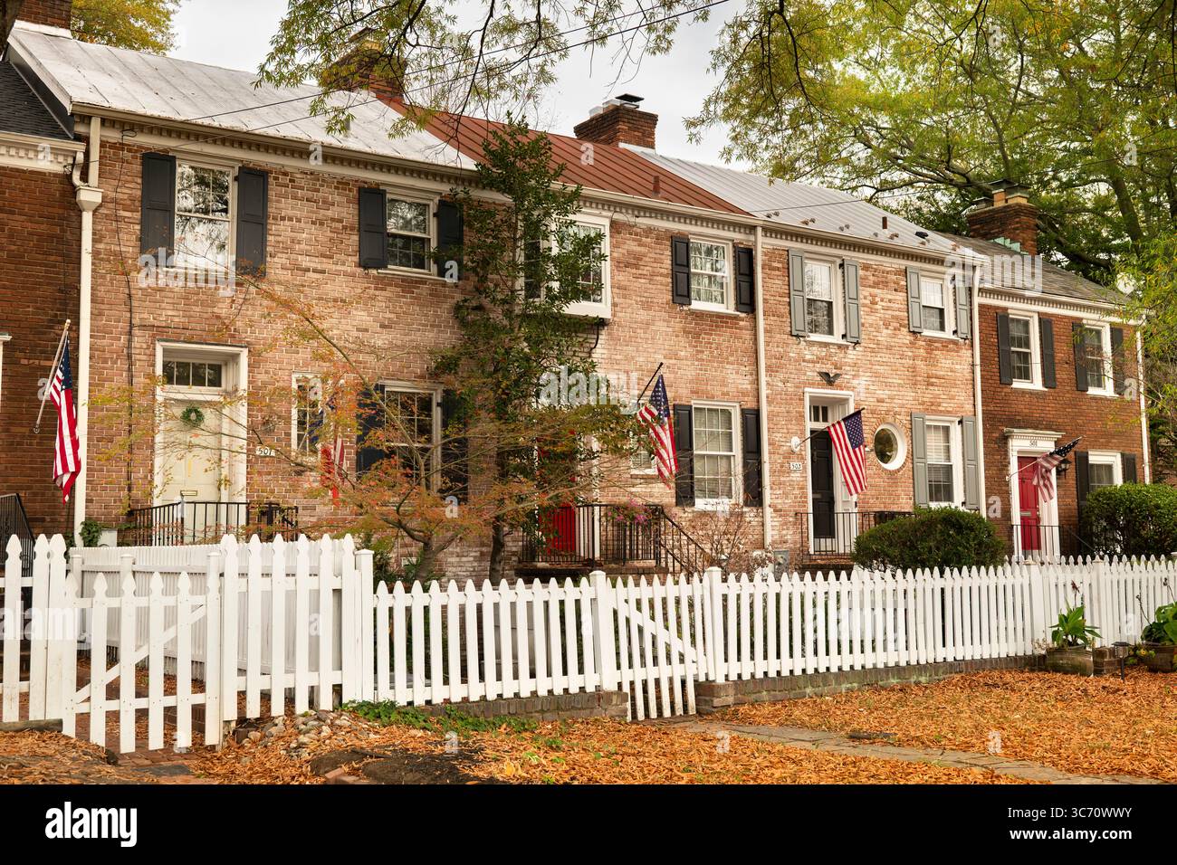Alexandria Virginia old historic residential area houses Stock Photo ...