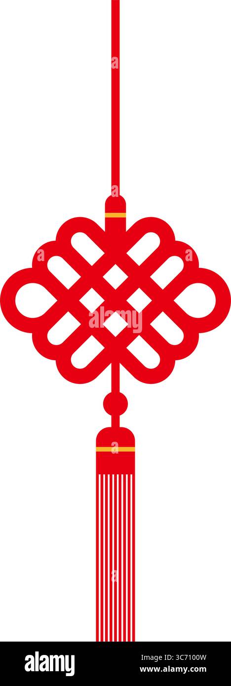 A red Chinese knot pattern Stock Vector Image & Art - Alamy