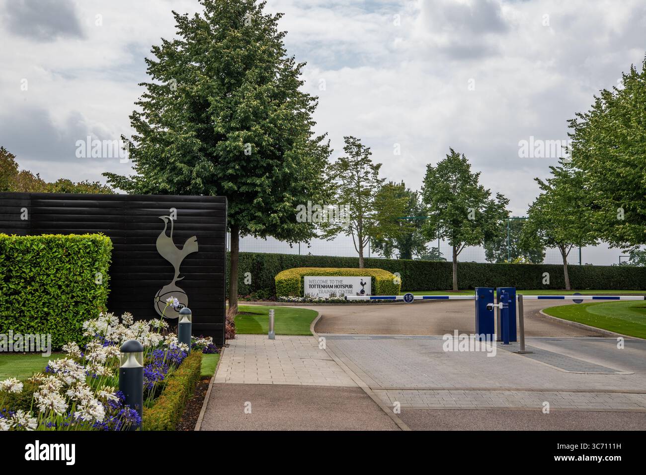 Entrance to Tottenham Hotspur Training Centre in Enfield, North London ...
