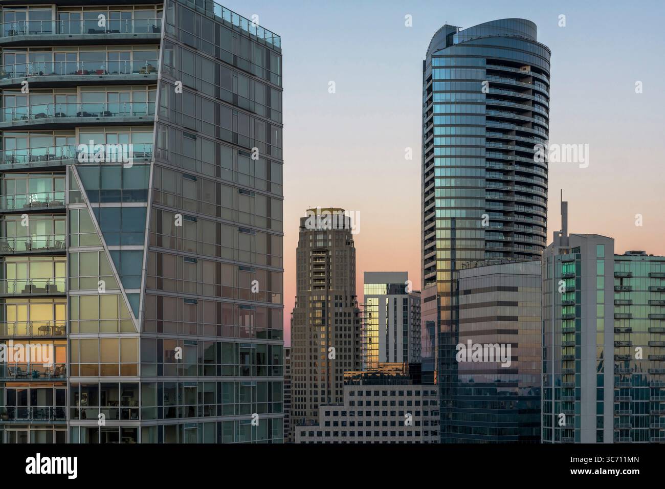 Skyline of High Rise Buildings in Buckhead, Atlanta, Georgia Stock ...