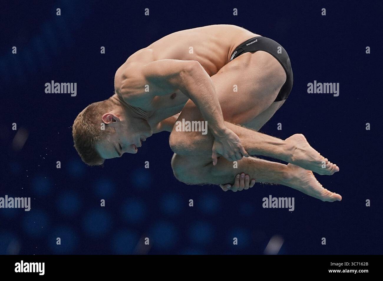 Moritz Wesemann of Germany competes in the men's 3m springboard diving ...