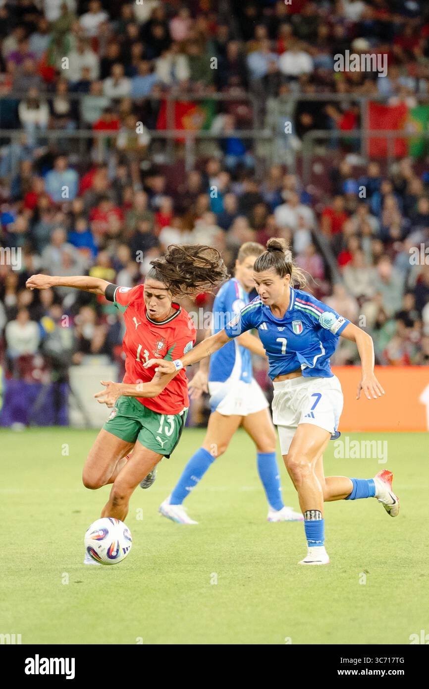 Geneva, July 7th 2025 Portugals Fatima Pinto against Italys Sofia ...