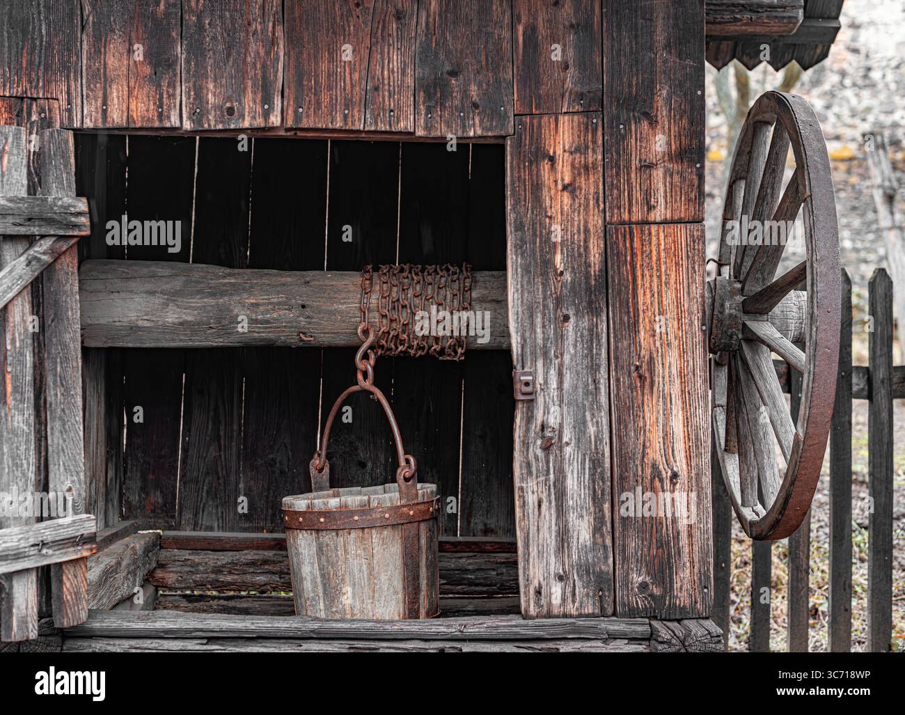 Well detailed wood hi-res stock photography and images - Alamy