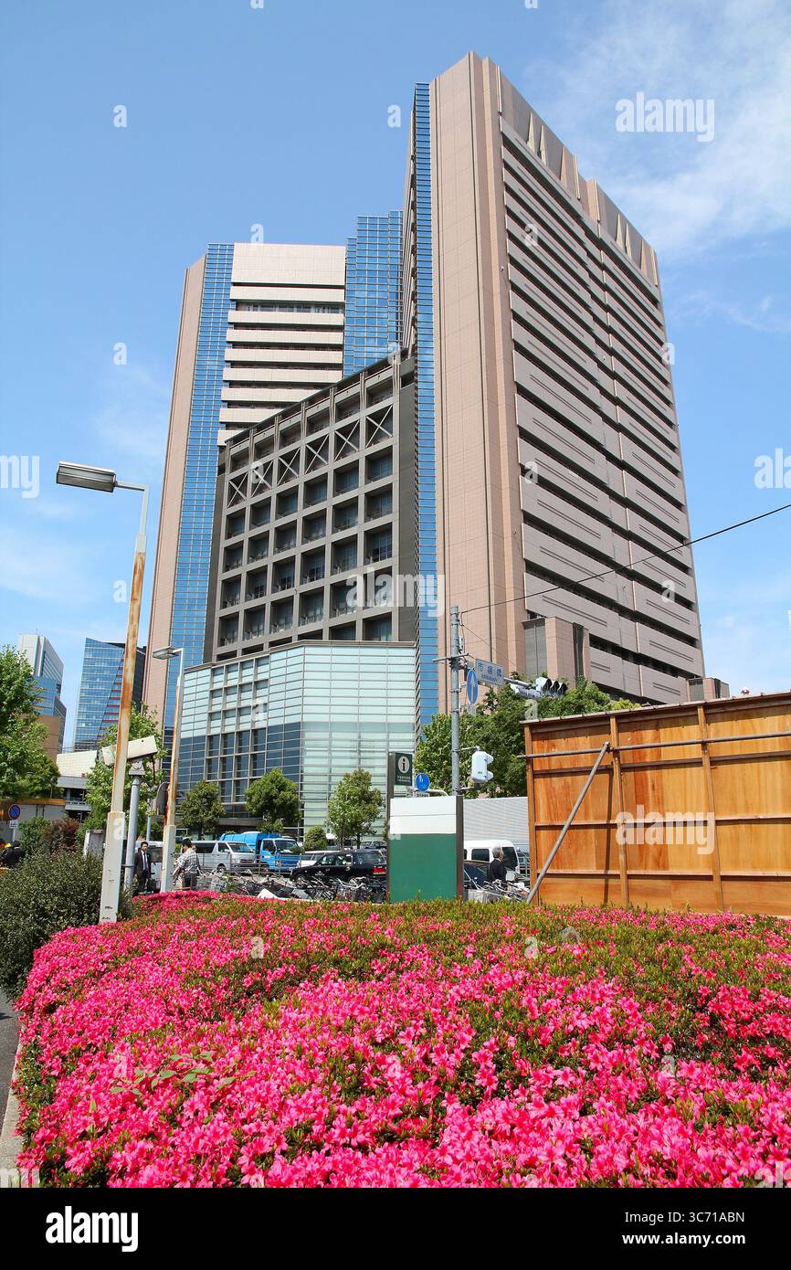 TOKYO, JAPAN - MAY 11, 2012: National Cancer Center Hospital building ...