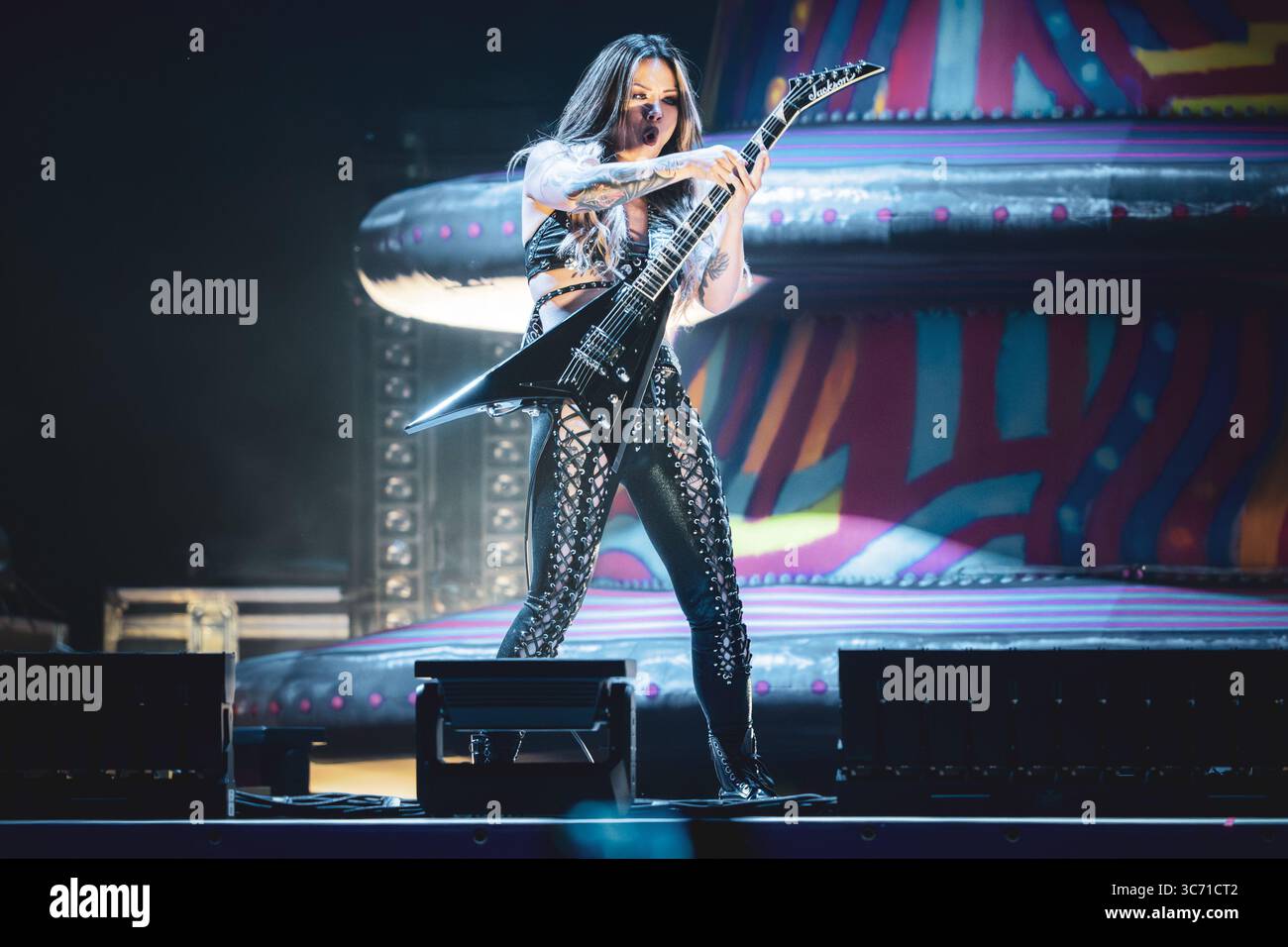ITALY, TORINO, JUNE 17TH 2025: Kiki Wong, guitarist of the American ...